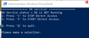 Script to start and stop Microsoft Direct Access when needed - Don Zalmrol